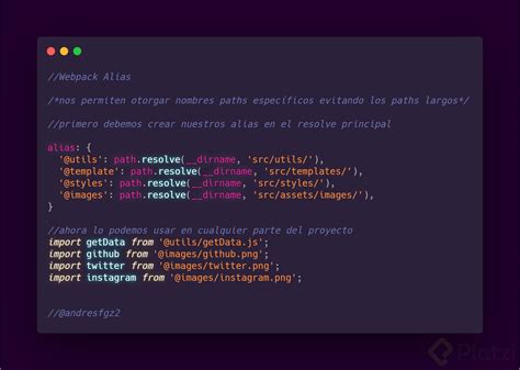webpack alias platzi