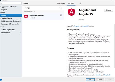 angular component not showing in latest version of intellij idea ides