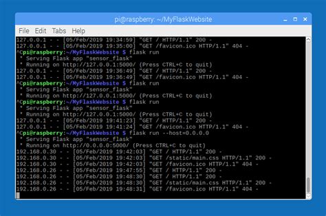 installing using flask or raspberry pi iot project temperature part