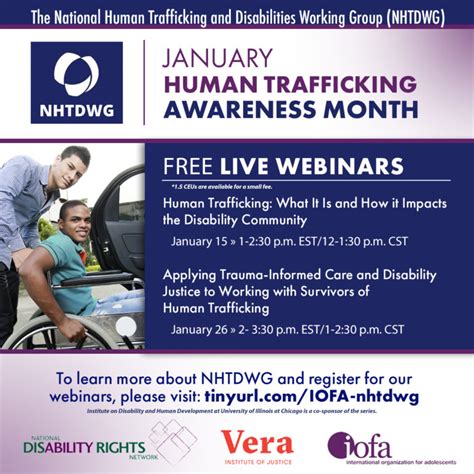 Human Trafficking Awareness Month Flyer 1 Copy