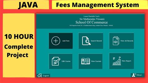 fees management system full project in java in hindi unique