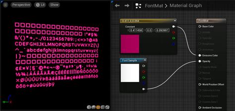 font material expressions in unreal engine unreal engine 5 1