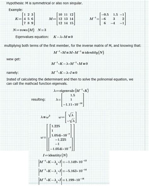is it possible to solve a variable inside a matrix ptc community