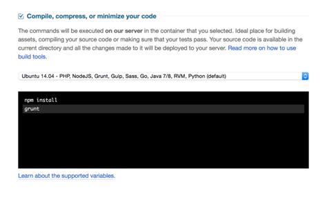 building assets with grunt or gulp during deployment