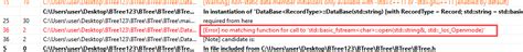 c 之 fstream open函数（ error no matching function for call to ‘std