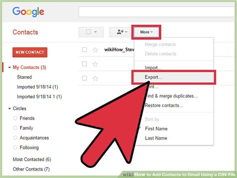 the best way to add contacts to gmail using a csv file wikihow