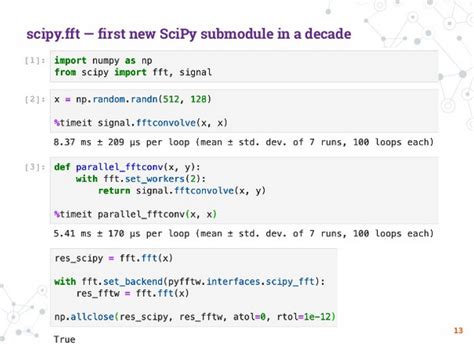 python scipy fft backends possibilities stack overflow