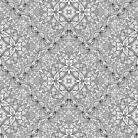 Vector Seamless Monochrome Pattern — Stock Vector © Helenakrivoruchko