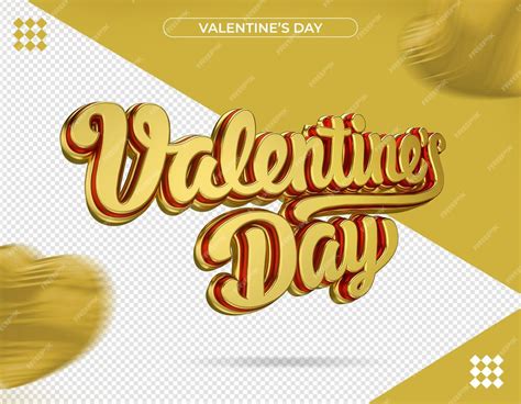 Premium Psd Valentines Day In 3d Rendering Isolated
