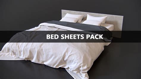 Bed Sheets Pack 3d Model Cgtrader