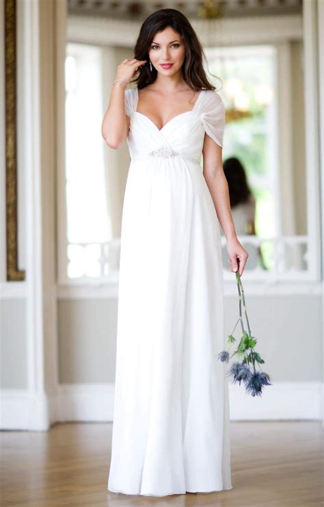 Silk Sophia Maternity Wedding Gown Ivory Maternity Wedding Dresses