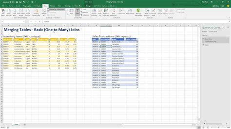 basic left outer joins microsoft excel power query