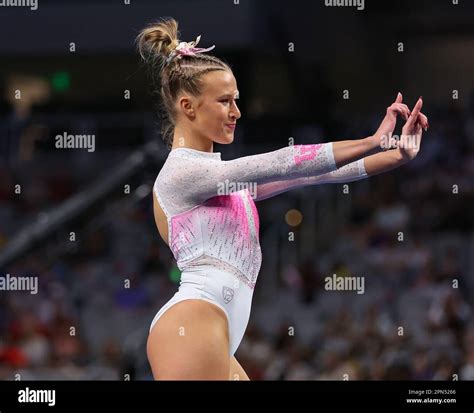 Fort Worth Tx Usa 15th Apr 2023 Utahs Abby Paulson Flashes A U