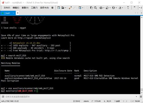 metasploit中的ms17 010 note s blog