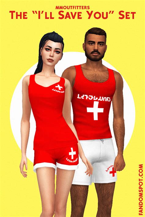 The “ill Save You” Set Mmoutfitters Ts4 Cc In 2024 Sims 4 Best