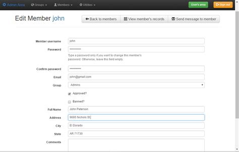the admin interface web database applications in minutes
