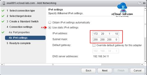 vmware esxi configure vswitch vmkernel network port for iscsi storage