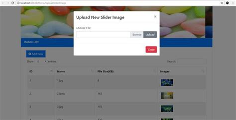 create bootstrap carousel image slider dynamically using asp mvc 5
