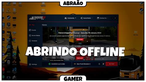 Novo Launcher Do Truckers Mp Abrindo Offline O Euro Truck Simulator 2