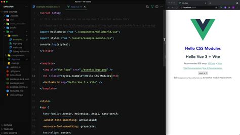 css modules and vite a vue js lesson from our vue js course