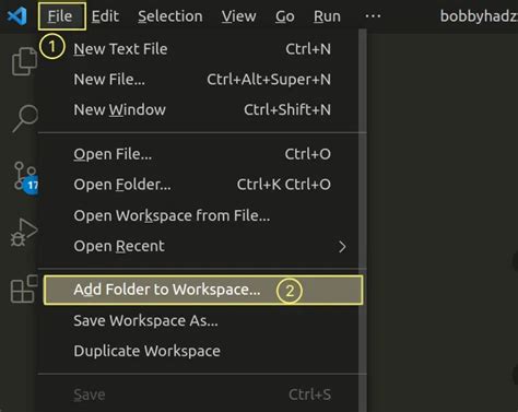vs code remove folder from workspace open multiple folders bobbyhadz