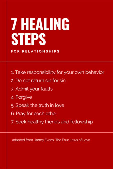 7 Healing Steps For Relationships