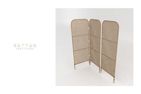 Rattan Partitions 3d Model Cgtrader