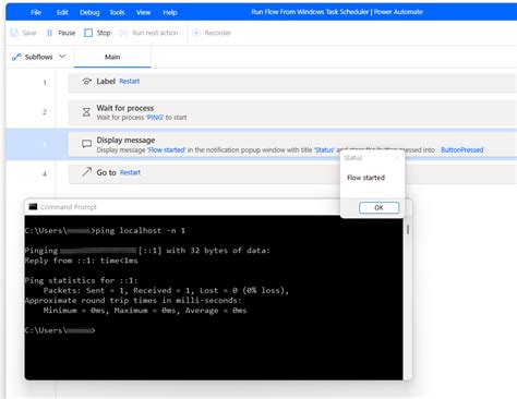 run flow from command prompt or windows task scheduler power automate