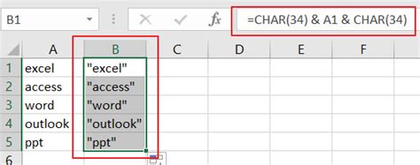 how to add quotes around cell values in excel free excel