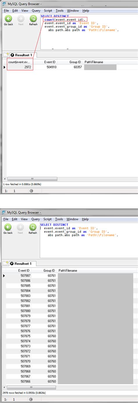 mysql php sql returning query results and counts stack overflow