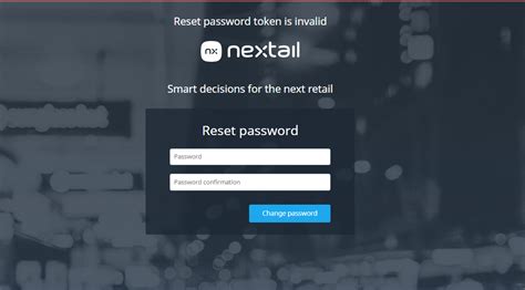 why do i receive a “reset password token is invalid” message when i try