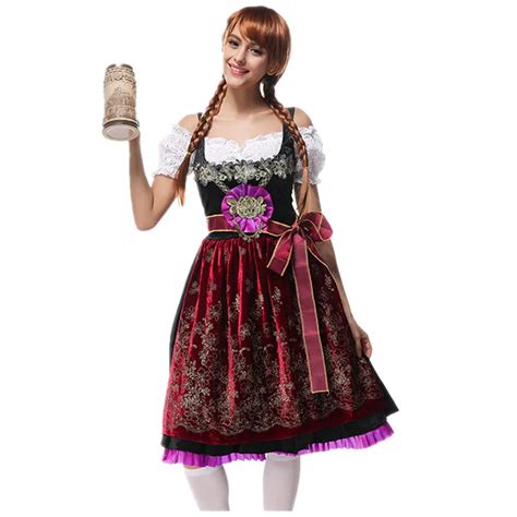 Sexy Germany Bavarian Oktoberfest Beer Girl Costume Halloween Party