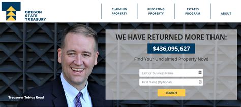 Treasury Oregons Unclaimed Property And Estates Programs Are Part Of