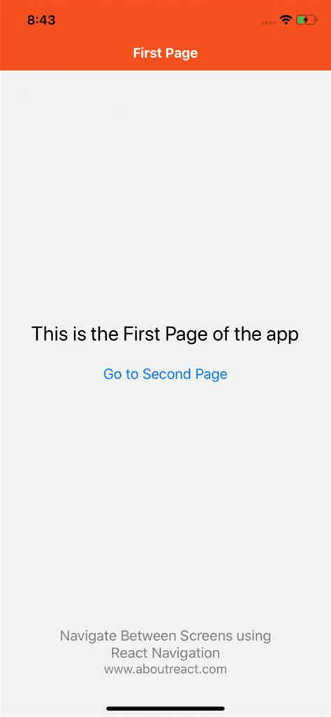 navigate between screens using react navigation v5 in react native