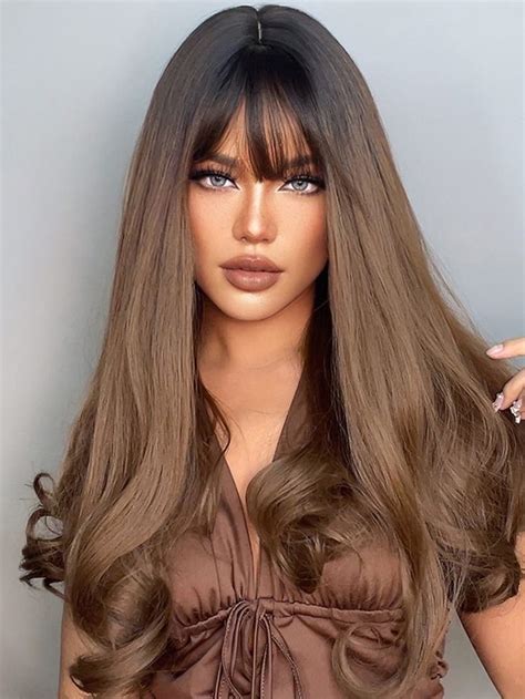 Multicolor Synthetic Fiber Bangs Wig Embellished Wigs And Accs Pretty