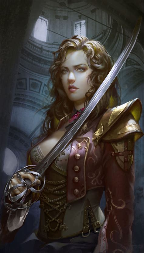 Artstation By Ley Bowen Van Helsing Fantasy Character Art Female