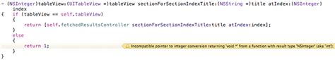 objective c xcode incompatible pointer to integer conversion