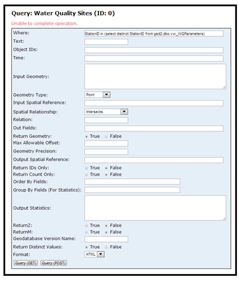 enterprise geodatabase how can i use a sub query in