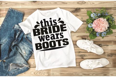 Western Svg Design This Bride Wears Boot Graphic By M Graphics Desicn