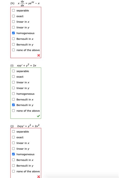 Solved Classify Each Differential Equation As Separable