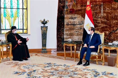 البطريرك الراعي يلتقي مع الرئيس المصري عبد الفتاح السيسي Syriacpress