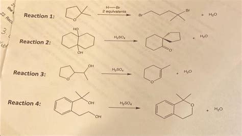 Solved Reaction 1 Reaction 2 Reaction 3 Reaction 4