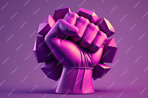 Premium Photo Clenched Fist As A Symbol Of Feminist Struggle With