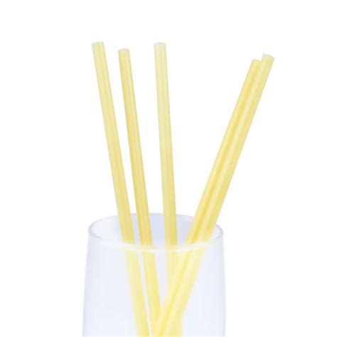 100 Biodegradable Pla Straw With Custom Logo Printed Individual Paper