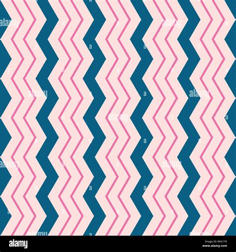 Vector Chevron Seamless Pattern Blue And Pink Chevron Or Zig Zag