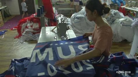 Watch Trumps 2020 Campaign Banners Are Being Made In China