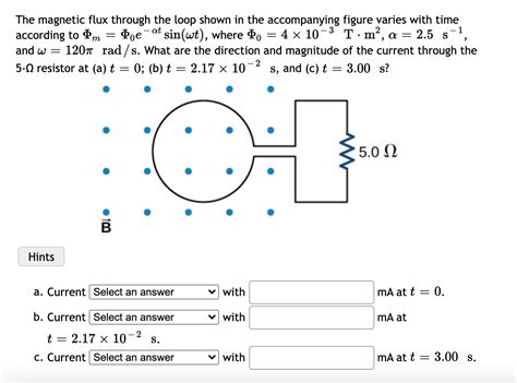 Solved At 3 1 The Magnetic Flux Through The Loop Shown