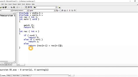 recursion 06 print n fibonacci terms using recursion youtube