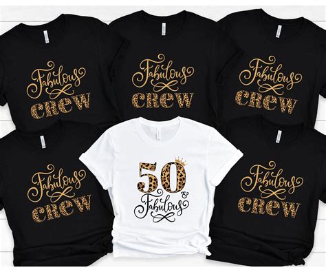 50th Birthday Shirt Fifty And Fabulous Shirt 50 And Etsy