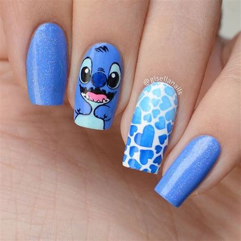 Mis Uñas De Stitch 💙💙 Quien Mas Es Super Fan Como Yo 🤗 Disney